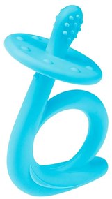 Dětské silikonové kousátko Akuku Šneček modré