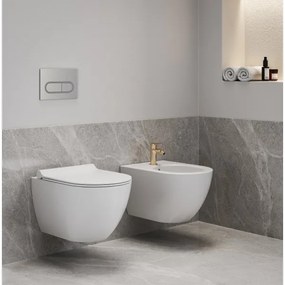 Ravak X01517 - Závěsný bidet UNI CHROME keramika/bílá