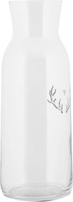 Skleněná karafa paroží se srdíčkem Love Deer - Ø 9*25 cm / 1000 ml