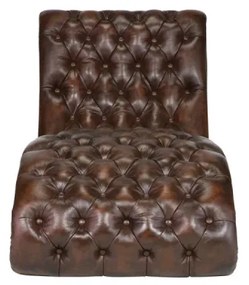 furniture-nabytek.cz - Masivní pohovka Chesterfield Bedford, pravá kůže, hnědá