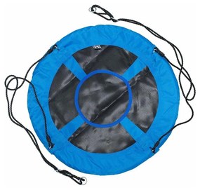 Závěsná houpačka ve tvaru kruhu, 90 cm - modrá, bez stanu