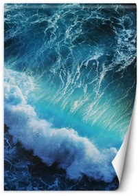Fototapeta, Bouřlivé modré moře - 150x210 cm