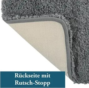 MSV MICROFIBER koupelnová předložka světle šedá 50 x 70 cm / mikrovlák