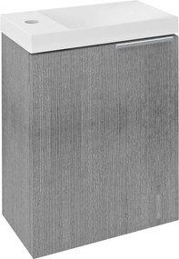 Sapho Sapho, LATUS X umyvadlová skříňka 39,4x50x22cm, dub stříbrný (LT112), LT110-1111