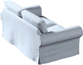 Potah na pohovku IKEA  Ektorp 2-místná, rozkládací, STARÝ MODEL barva modrá látka pletený vzor