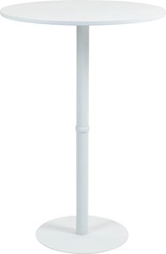 Barový stůl Hereford 75 cm - bílá/bílá