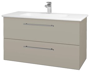 Dřevojas Koupelnová skříň GIO SZZ2 100 Varianta: M05 Béžová mat / Úchytka T02 / M05 Béžová mat