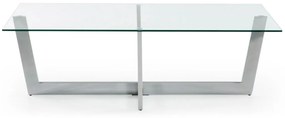 OnaDnes -20% Skleněný konferenční stolek Kave Home Plam 120 x 70 cm