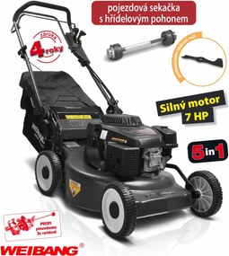Weibang WB 507 SCV 6IN1 - travní benzinová sekačka s pojezdem