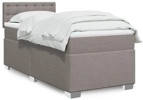 Box spring postel s matrací taupe 90x200 cm textil 3285789