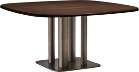 Jídelní stůl v dekoru ořechu 121x121 cm Melvar – Kave Home