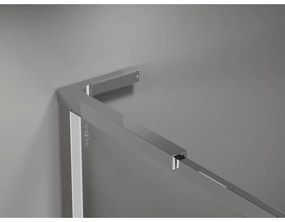 Mexen Kioto-F L, sprchová zástěna s rámem 50 x 202 cm, 8 mm čiré sklo, chromový profil, 800-050-174-01-00