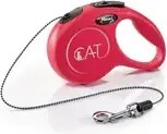 Flexi Cat XS lanko 3m červené / Vodítko