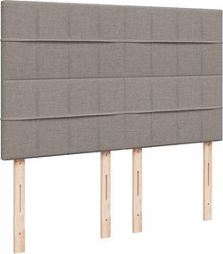 Box spring postel s matrací taupe 140x200 cm textil 3292083