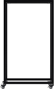 Stojan na dřevo Hilta s kolečky 25x60x100 cm - černá