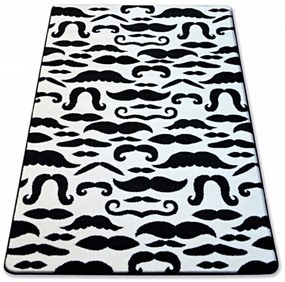 Kusový koberec Mustaches  černý 160x220cm
