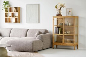 House Nordic Prosklený kabinet ZAMORA 126x90cm dub 3001501