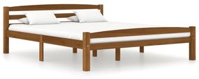Rám postele medově hnědý masivní borovice 160 x 200 cm,  322079 HangarStore.cz