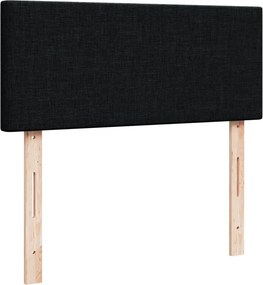 Box spring postel s matrací černá 120x200 cm textil 3288150