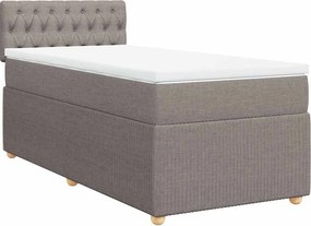 Box spring postel s matrací taupe 80x200 cm textil 3289594