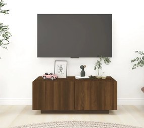 vidaXL TV skříňka 100 x 35 x 40 cm dřevotříska [804439] Barva: hnědý dub