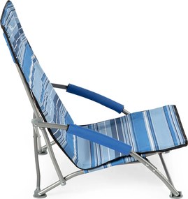 NC3035 MODRO-BÍLÉ PLÁŽOVÉ KŘESLO NILS CAMP