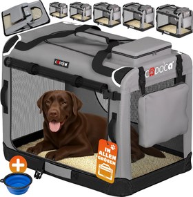 Box pro psa skládací XXL 90x60x66cm šedá