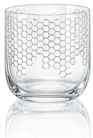 Crystalex - Bohemia Crystal Sklenice na nealko Uma Honeycomb 330 ml, 6 ks