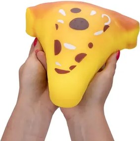 MEGA SQUEEZE Mačkací pizza XL / Antistresová hračka / Plast / 19 x 17,