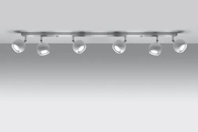 Stropní bodové svítidlo SOLLUX Oculare 6l GU10 6x40W bez zdroje SL.0442 bílá