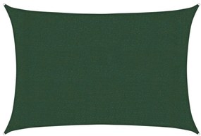 Plachta proti slunci 160 g/m² tmavě zelená 3 x 5 m HDPE 311459