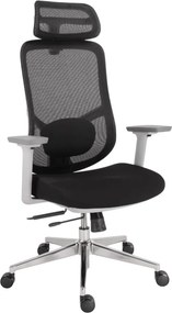 Kancelářská ergonomická židle Neoseat ALLY WHITE — černá / bílá, nosnost 150 kg