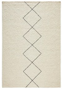 XXXLutz RUČNĚ TKANÝ KOBEREC, 160/230 cm, bílá Linea Natura - Vlněné koberce - 004345148864