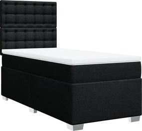 Box spring postel s matrací černá 80 x 200 cm textil 3290331