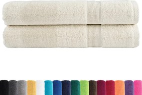 Premium ručníky SOLUND 2 ks krémové 80 x 200 cm 600 g/m² 137482