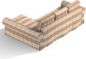 Potah na pohovku IKEA Backabro rozkládací se šezlongem barva béžová látka pletený vzor, vzorované