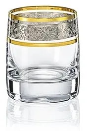 Crystalex - Bohemia Crystal Sklenice na likér a destiláty Ideál 60 ml s dekorem Exclusive platinum, 6 ks