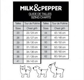 MILK&PEPPER Postroj pro psy Clarice Velikost: 38
