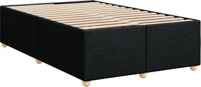 Rám postele bez matrace černý 120 x 200 cm textil 3284724