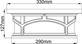 Venkovní stropní světlo Elstead MARBLEHEAD F 2xE27 IP44 hnědá barva 29 cm