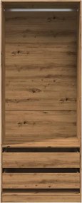 Šatní skříň dub artisan 80 x 50 x 200 cm kompozitní dřevo 3307755