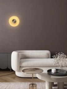LED zlato-amber nástěnné svítidlo Nous 8W
