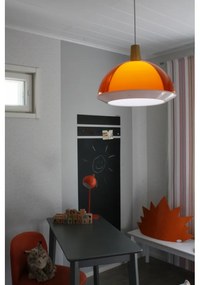 Závěsná lampa Kuplat 400, oranžová