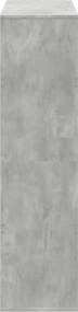 Knihovna betonově šedá 100 x 33 x 125,5 cm kompozitní dřevo 3309360