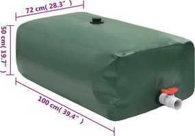 Nádrž na vodu s kohoutkem skládací 360 l PVC 156322