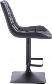 LuxuryForm Barová židle PARIS na černé podstavě - černá