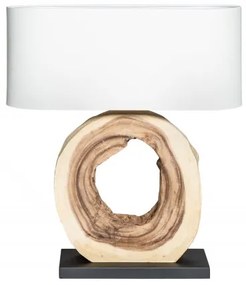 invicta interior Stolní lampa Organic Artwork 55cm, lískový ořech