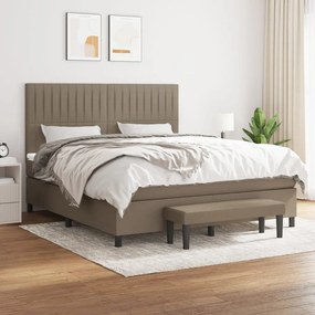 Box spring postel s matrací taupe 160x200 cm textil 3136769