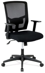 Autronic - Kancelářská židle, látka černá, houpací mechanismus - KA-B1012 BK