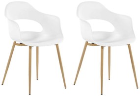 Set 2 ks. jídelních židlí URCA (bílá). 1022903